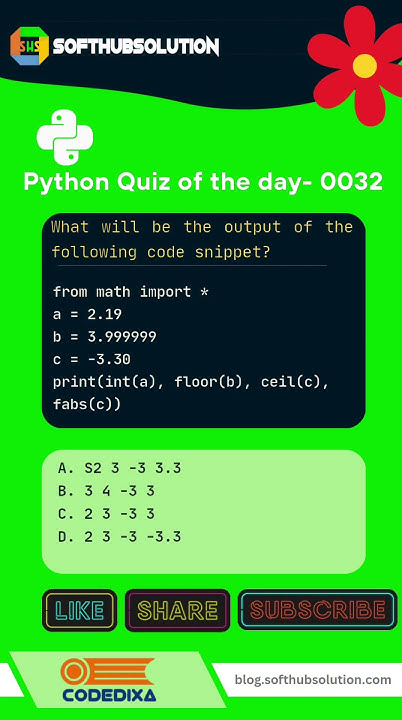 Python Quiz Of The Day 0032 🔥 Pythonchallenge Pythonprogramming Pythonquestions Pythonquiz 