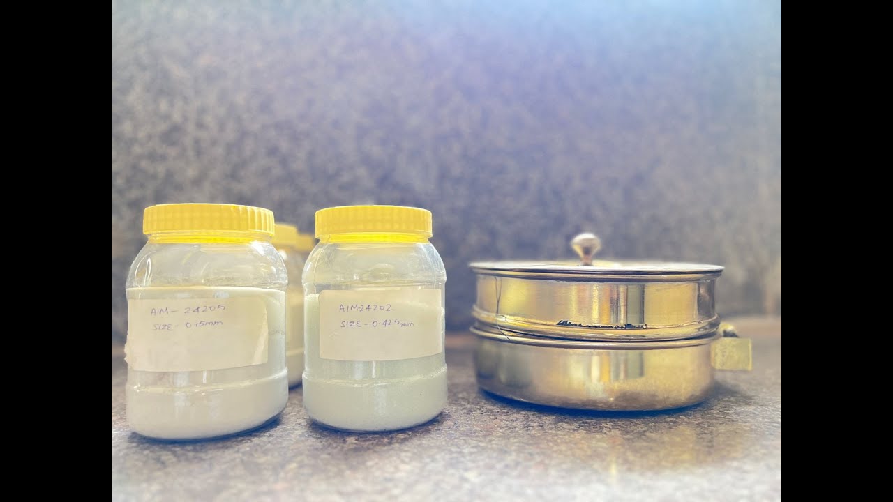 Test on Geosynthetics | Apparent opening size test | ASTM Procedure ...