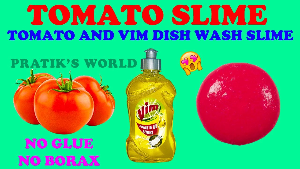 DIY Tomato Slime without Glue or Borax/How to Make Slime with Tomato ...