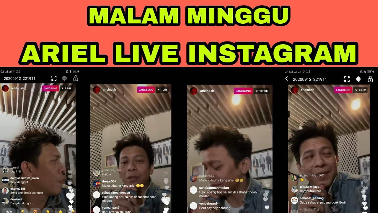 ARIEL NOAH LIVE IG DI STUDIO - YouTube