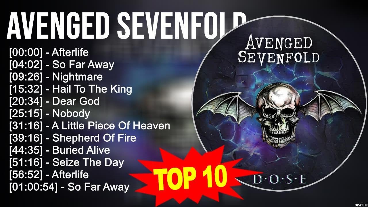Avenged Sevenfold 2023 MIX ~ Top 10 Best Songs ~ Greatest Hits ~ Full ...
