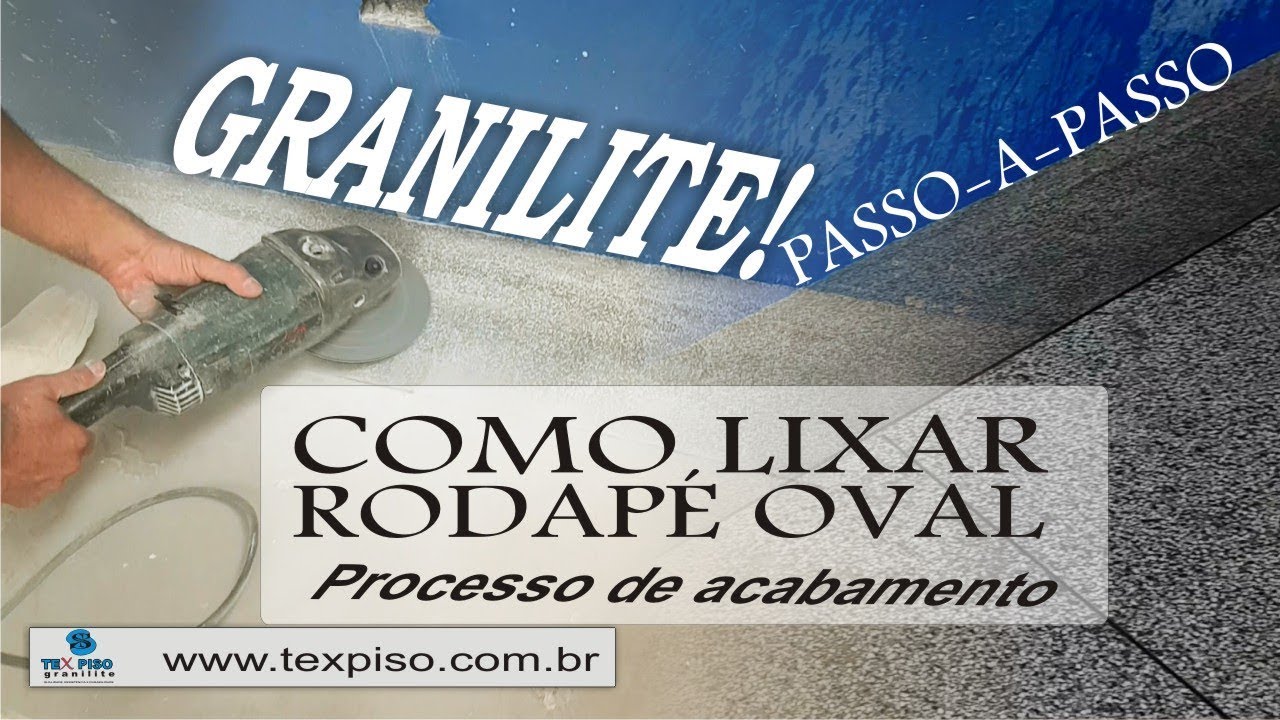 Granilite Como lixar o rodapé Oval - YouTube