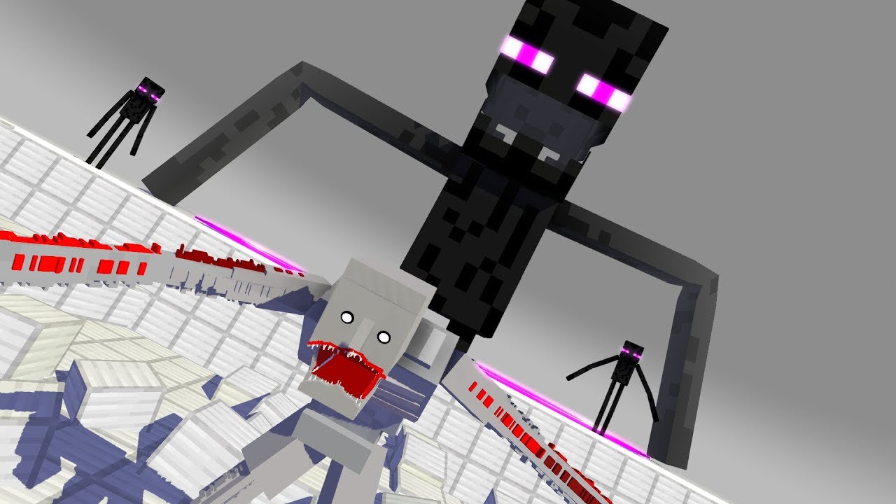 SCP-096 VS ENDERMAN PART 2 Epic Fight Animation - YouTube
