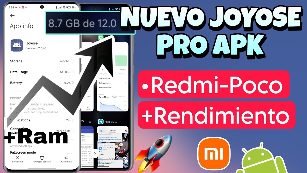 😍LLEGÓ EL NUEVO JOYOSE PRO MEJORADO PARA CUALQUIER XIAOMI-POCO | APK - YouTube