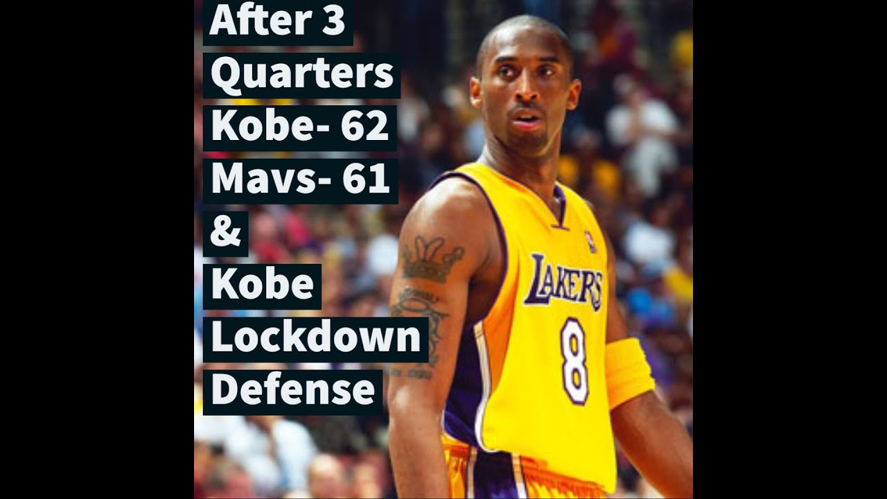 Kobe Bryant Offense and Defense vs 2005-06 Dallas Mavericks | Peak Kobe ...