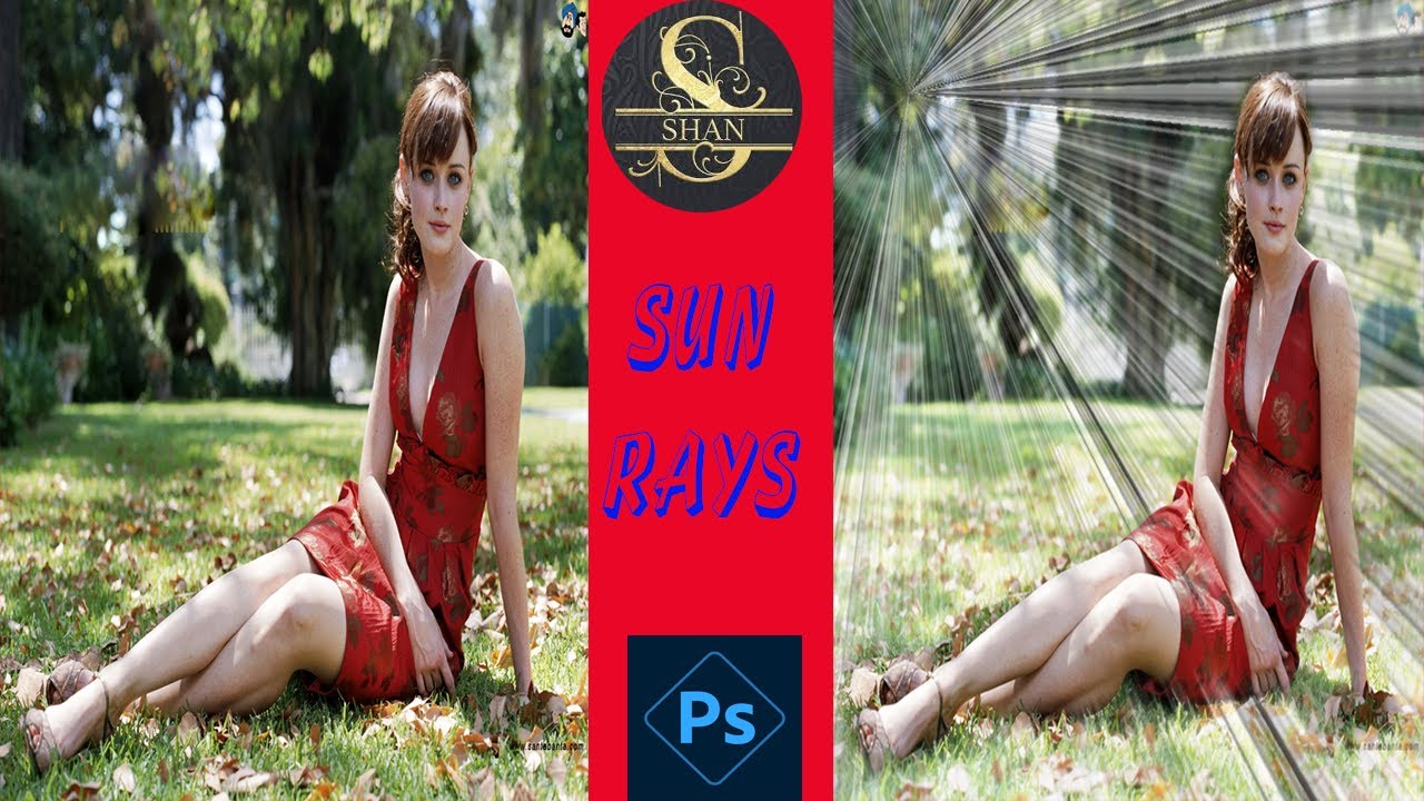 SUN RAYS || SUN RAYS IN PHOTOSHOPE || PHOTOSHOPE TUTORIAL || PHOTOSHOPE EFFECT - YouTube