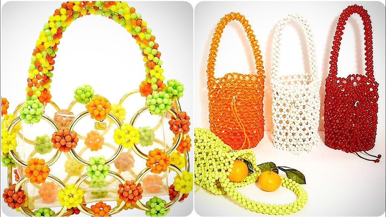 Gorgeous & stunning trendy beaded crochet handbag|| purse design with ...