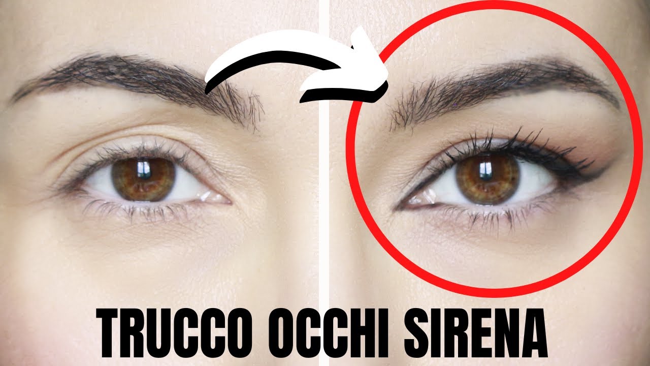 Trucco occhi semplice sirena per occhi incappucciati per tutti i giorni - YouTube