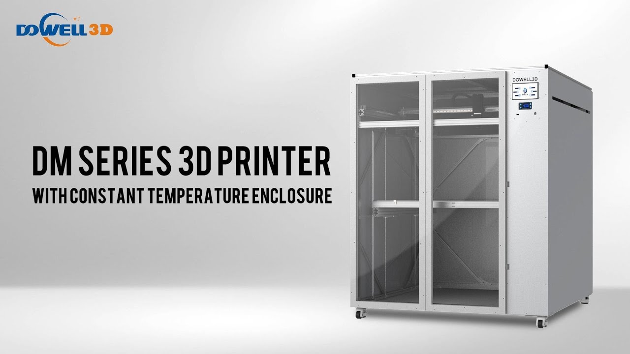 DM Seires 3d printer with 60C constant temperature enclosure - YouTube