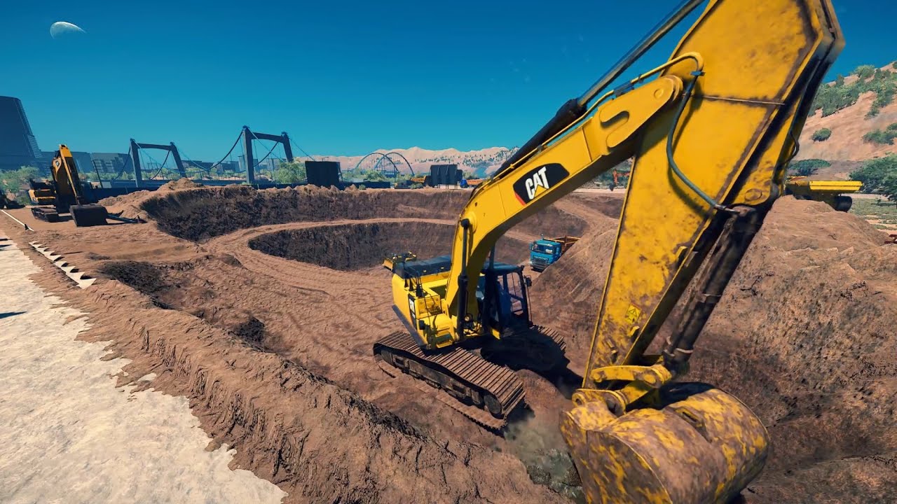 Construction Simulator 2022 - 4K Mine Construction Project Gameplay ...