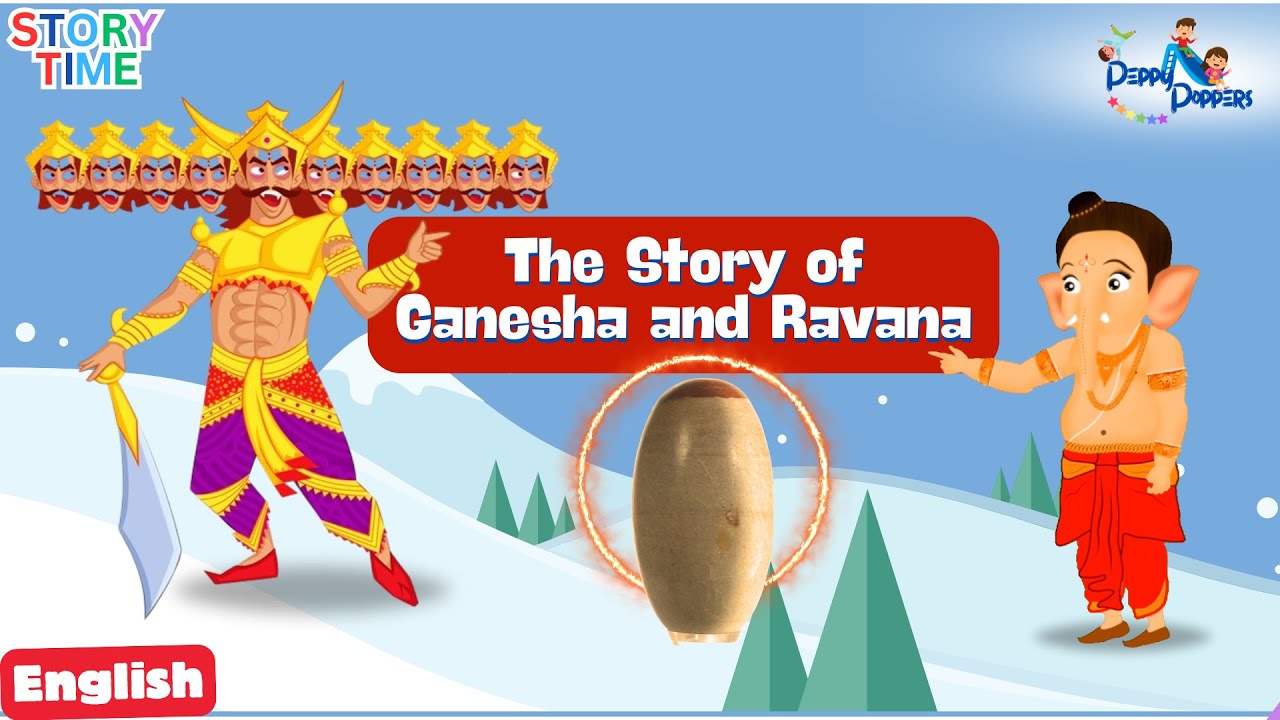 The Story of Ganesha and Ravana || Ganesha mythological Story for ...