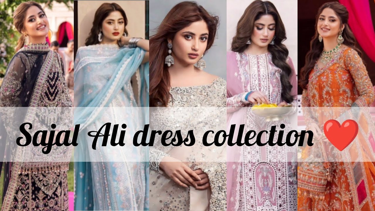 Sajal Ali dress collection#pakistani dress collection - YouTube