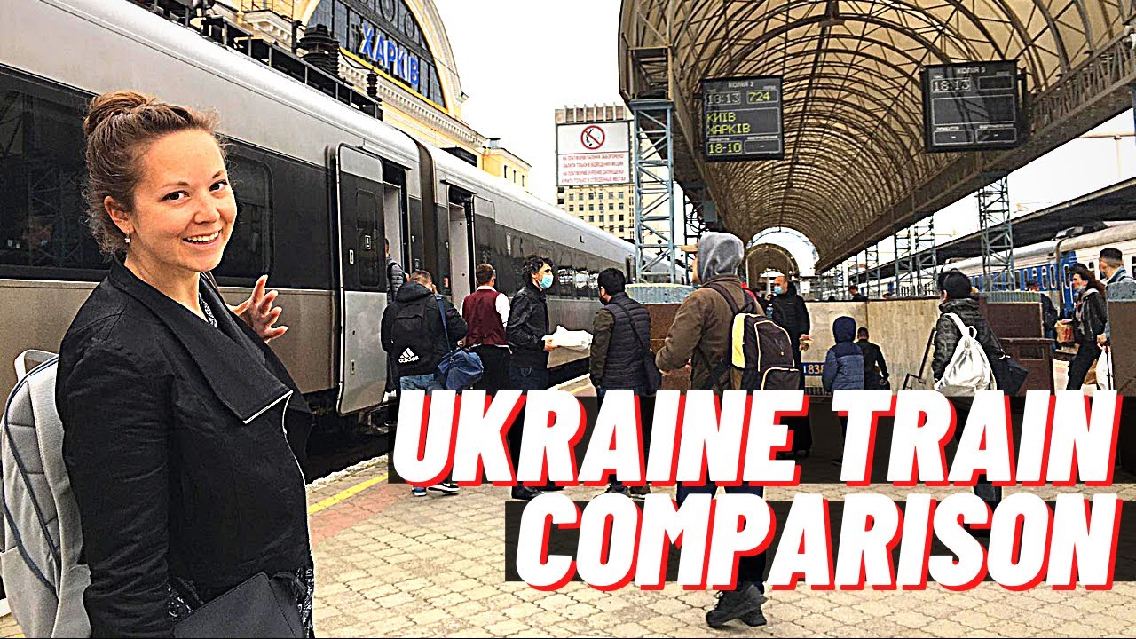 UKRAINE TRAINS || 1st Class vs 2nd Class intercity train travel in ...
