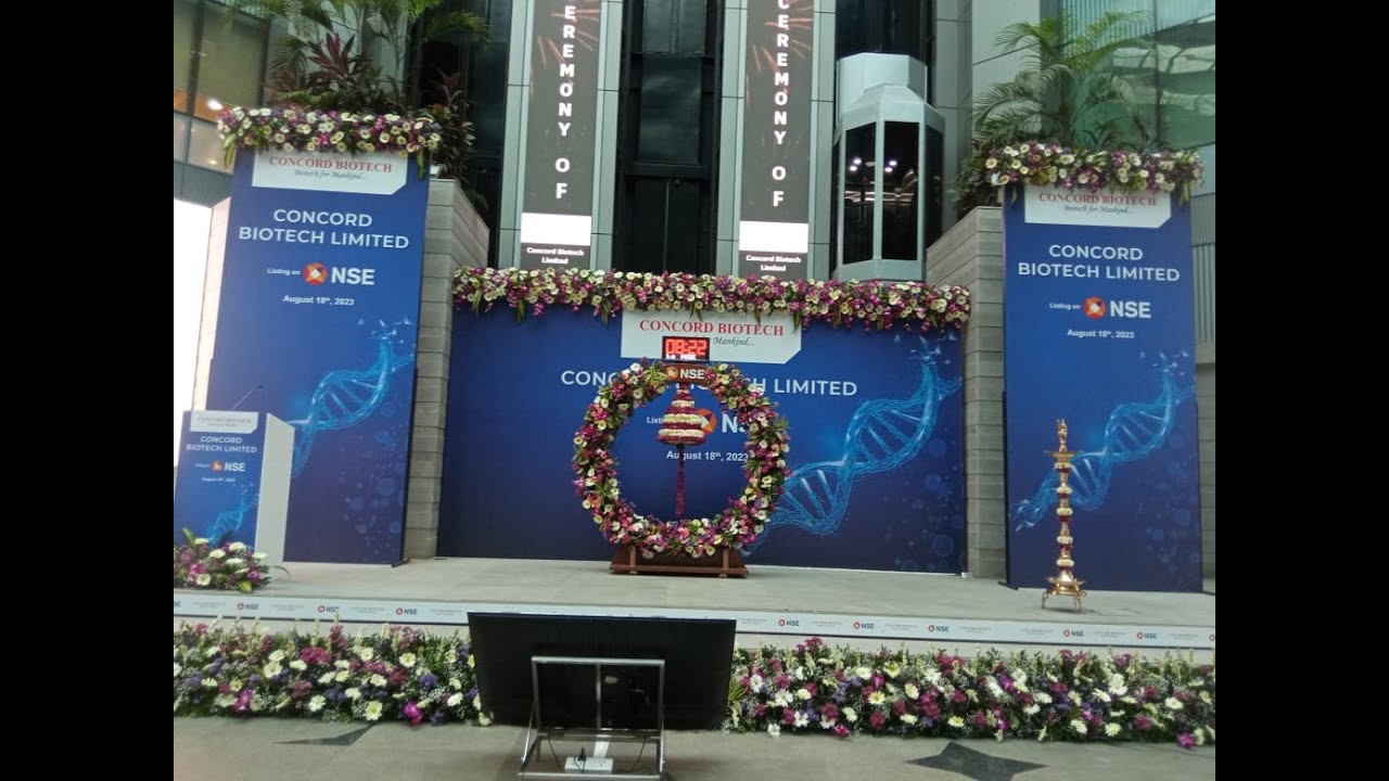 Listing Ceremony of Concord Biotech Limited - YouTube