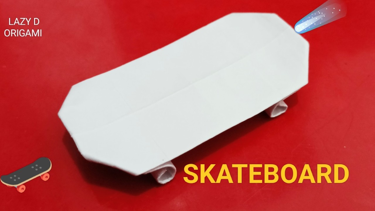 How to make Origami Skateboard | Origami Tutorial | Paper craft - YouTube