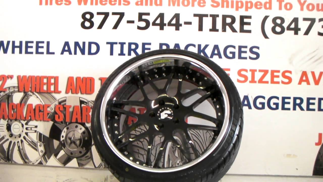 DUBSandTIRES.com 20" Inch Forgiato Pinzette Black 3 Piece Wheels Rims ...