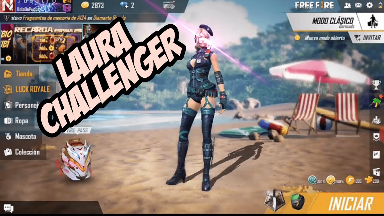 Laura Challenger// Free fire - YouTube