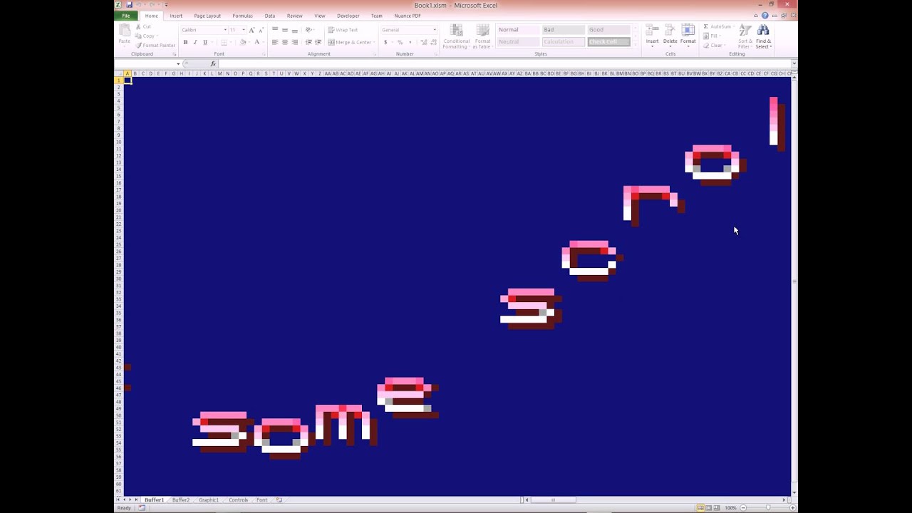Excel 2010 - VBA - Sinus Scroll - YouTube
