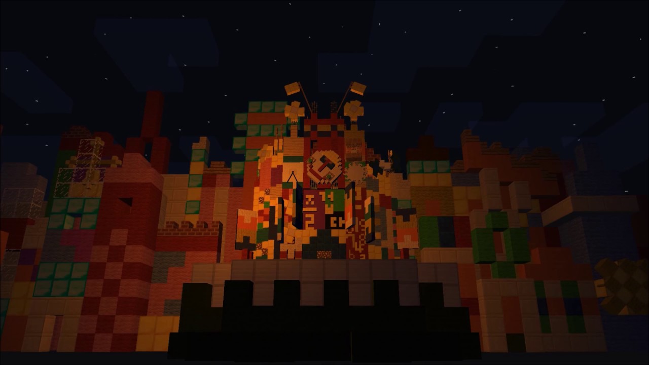 It's A Small World clock parade (Mine imator) - YouTube