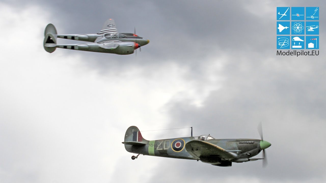 RC P-38 LIGHTNING SPITFIRE RAINER SEIBOTH & PATRIC WANDER MULTIPLEX ...