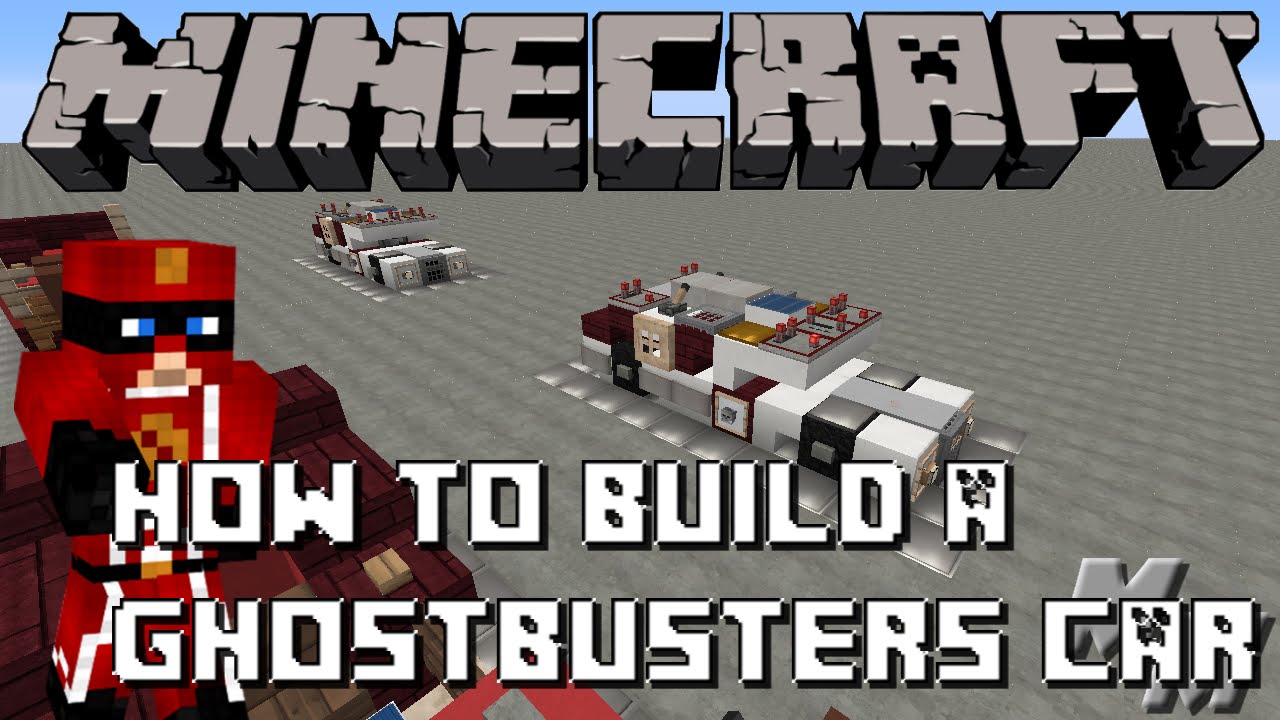 Minecraft - How To Build The Ghostbusters Car (Ecto-1) - YouTube