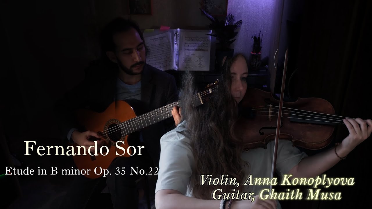 Fernando Sor for Guitar and strings - Etude in B minor op.35 ...