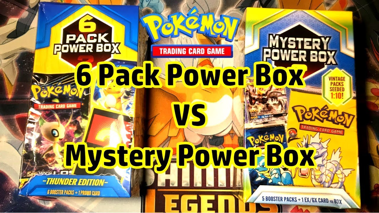 Pokémon Cards Mystery Power Box Plus 6 Pack Power Box! - YouTube
