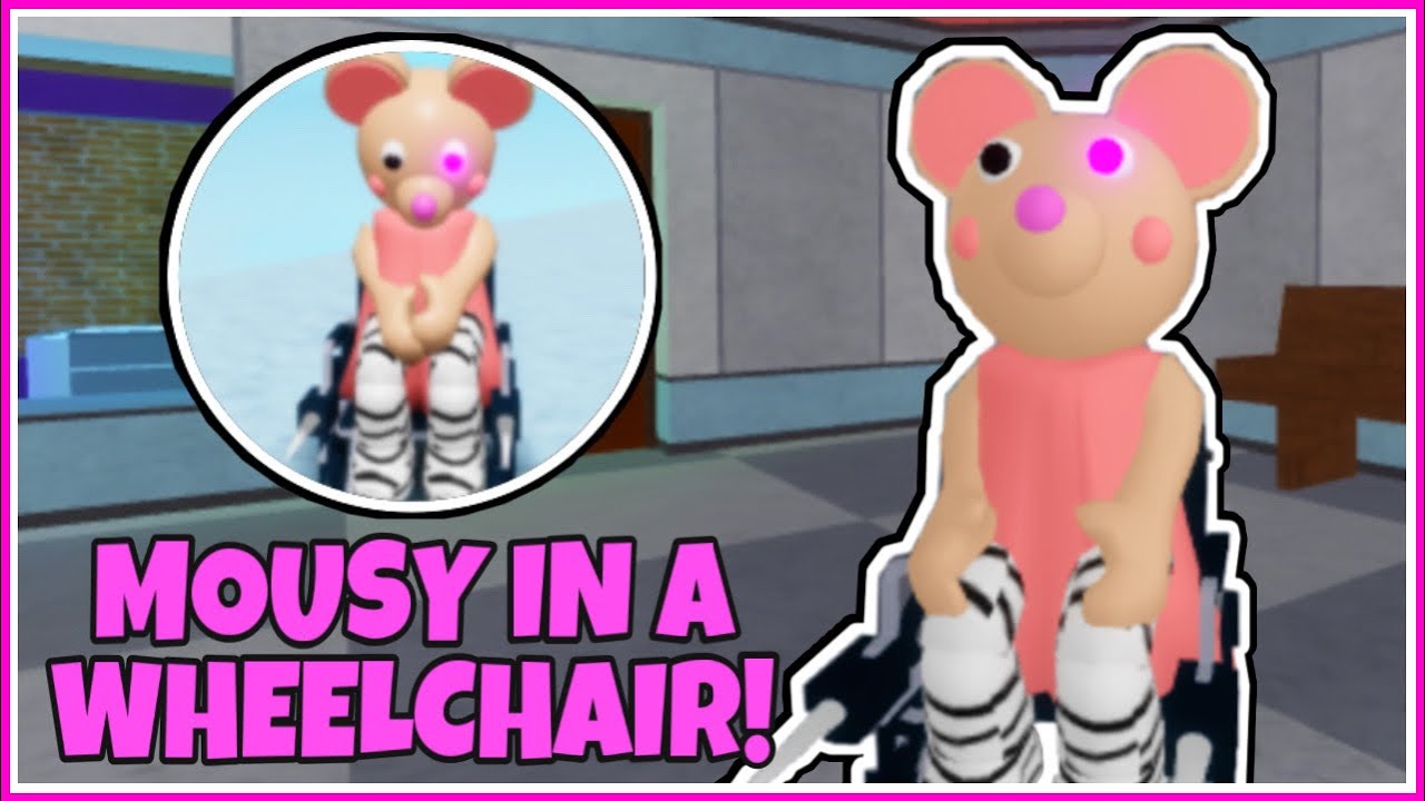 How to get “MOUSY IN A WHEELCHAIR” BADGE + MOUSY MORPH/SKIN in PIGGY ...