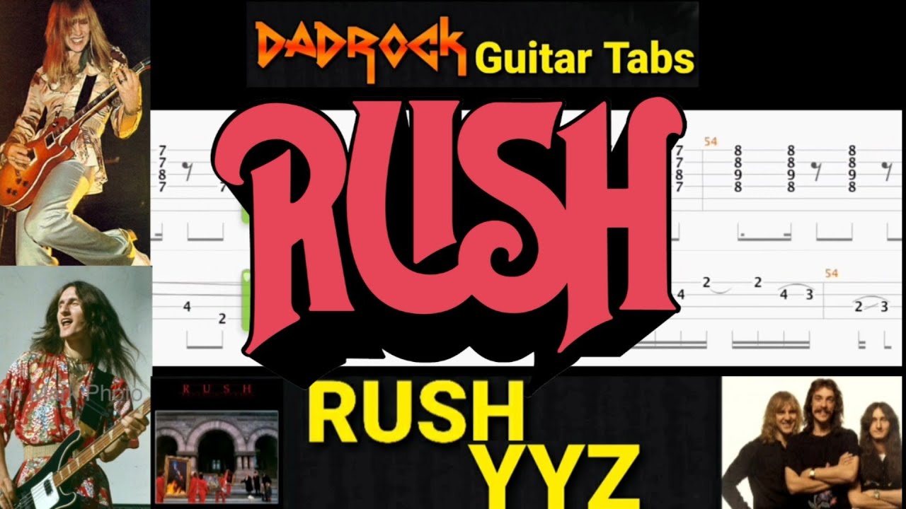 YYZ - RUSH - Guitar + Bass TABS Lesson (Rewind) - YouTube