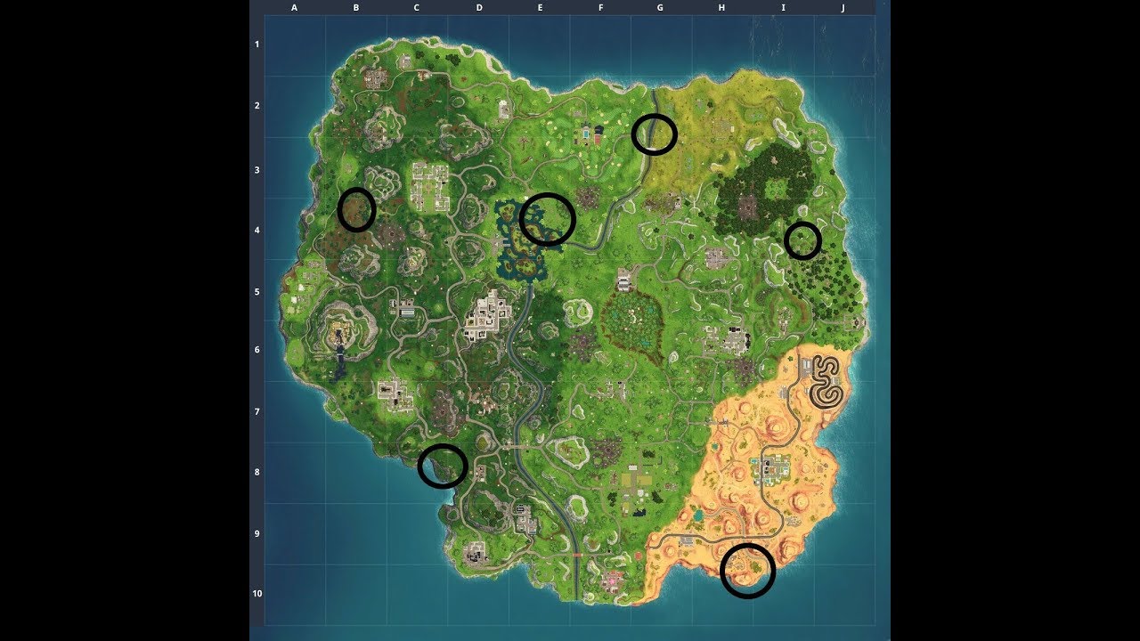 fortnite season 6 week 8 clay pigeon locations - YouTube