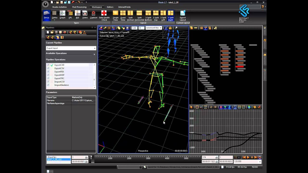 Vicon Blade - 6.Export Cloud Data C3D [Português] - YouTube