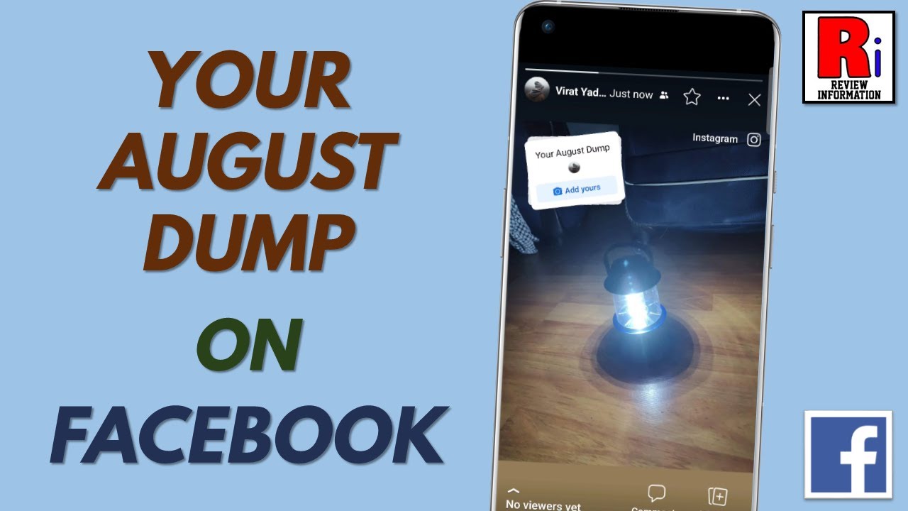 How to Do the August Dump Photo Trend on Facebook - YouTube