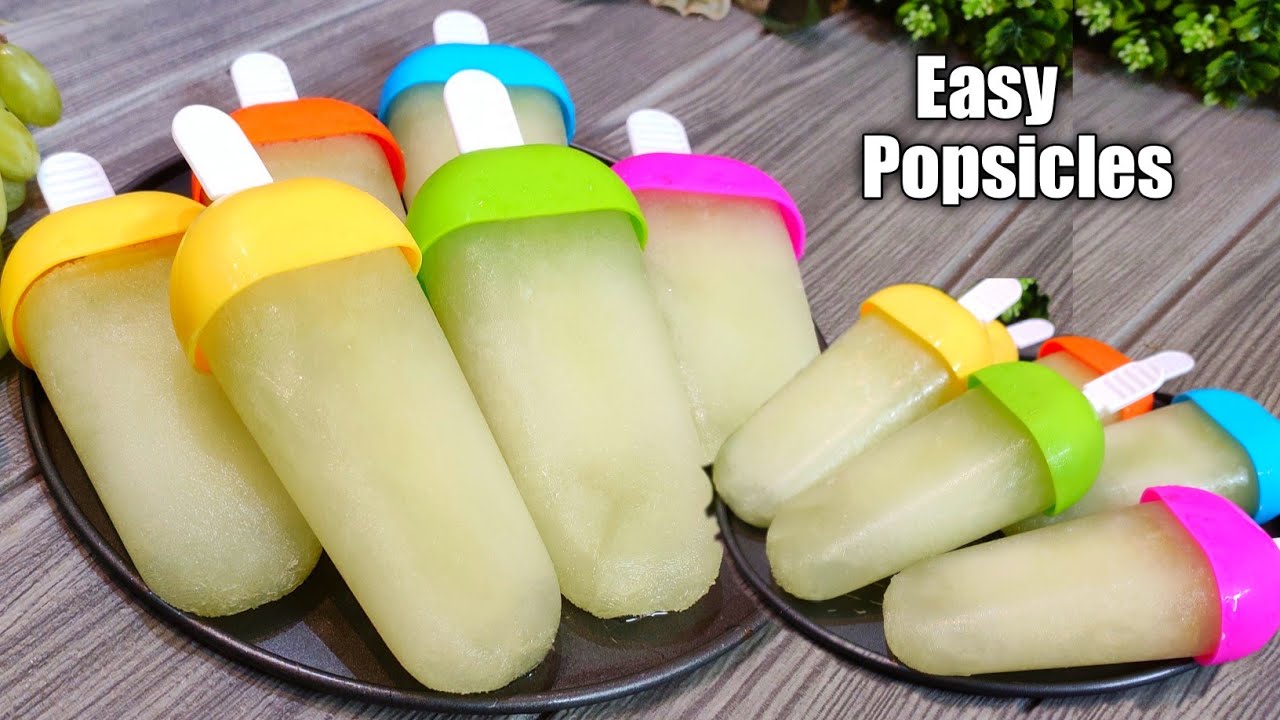 झटपट आइसक्रीम | Healthy Fresh Fruit Popsicle Recipe | Ice Lolly ...