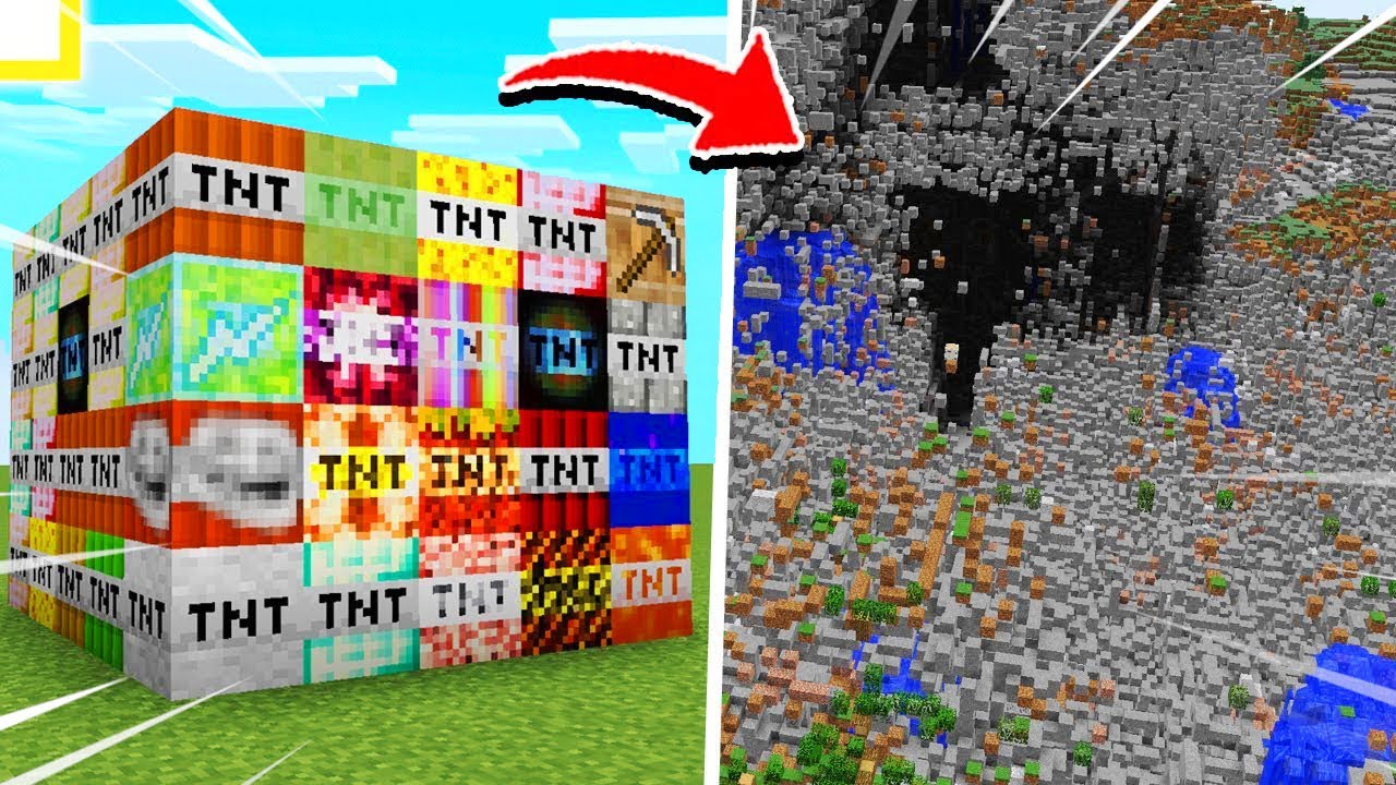 🔥โครตโหด!!【"32TNTใหม่ ที่โครตแรง!! ทำลายโลกมายคราฟได้!!"】| (Minecraft ...