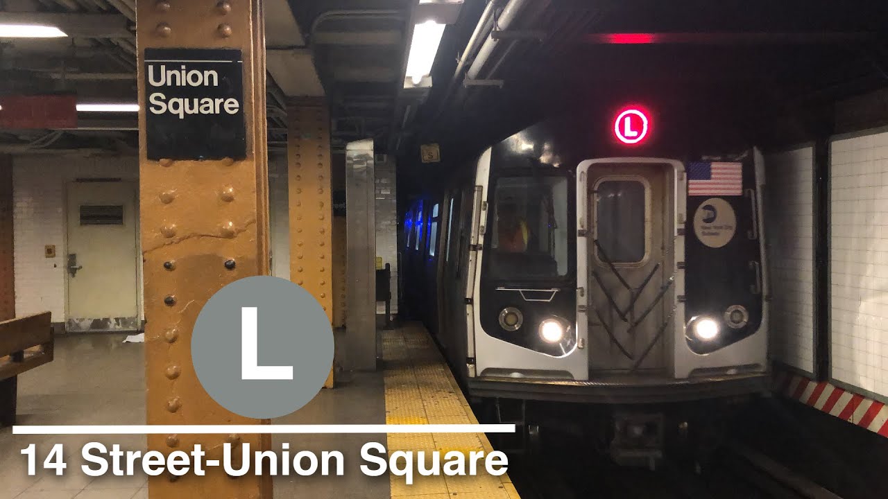 (L) Trains Terminating at 14 Street-Union Square [NYCT] - YouTube