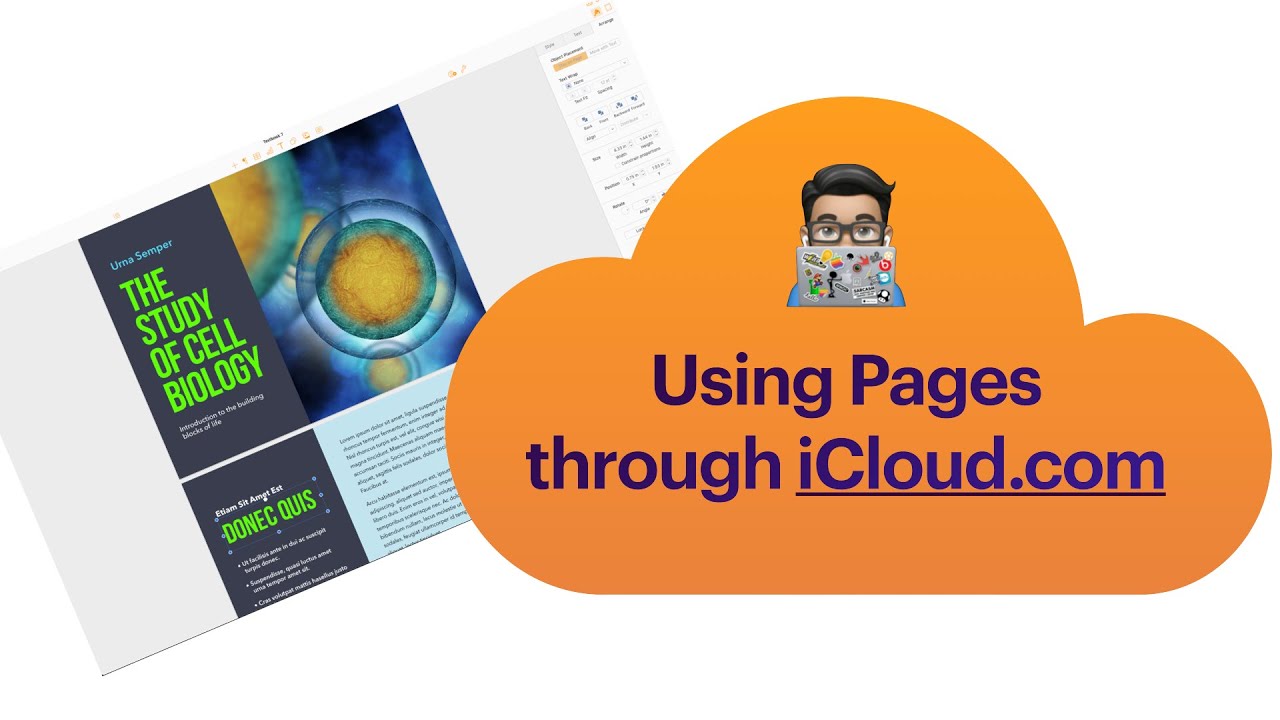 Pages tips: Using Pages through iCloud.com - YouTube