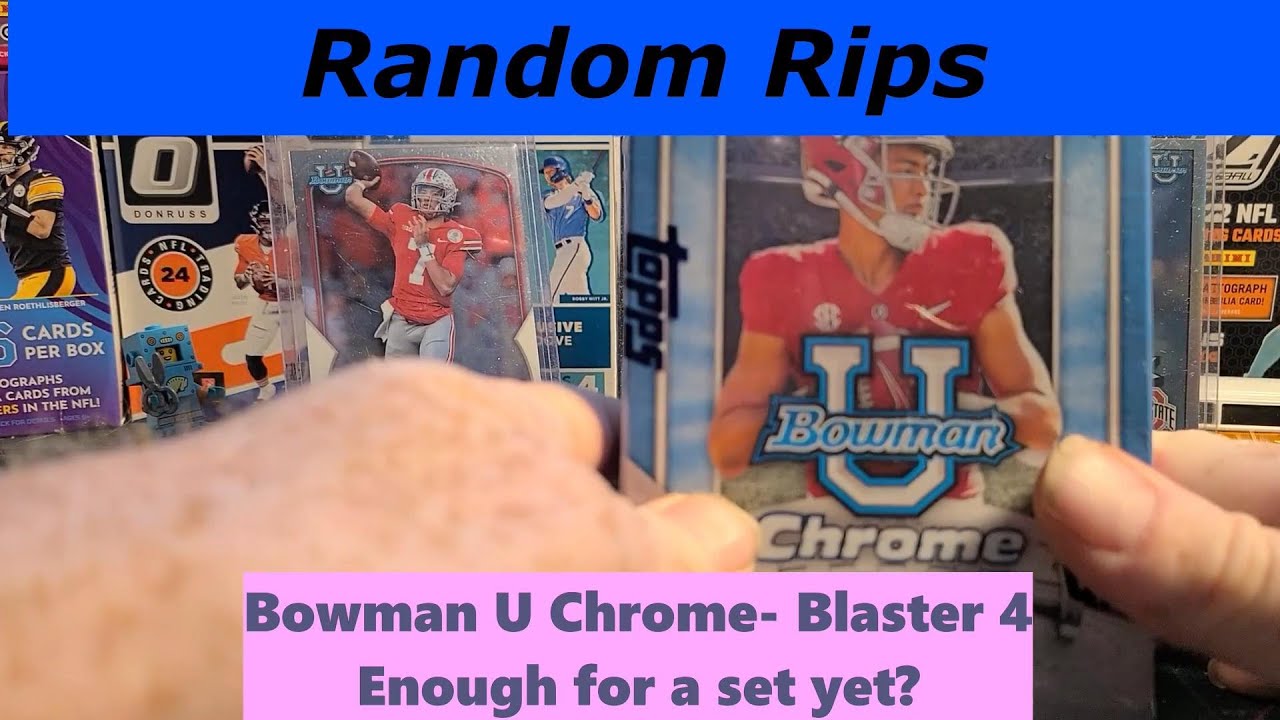 Another Bowman U Chrome Blaster! 4 blasters down, how close to a set ...