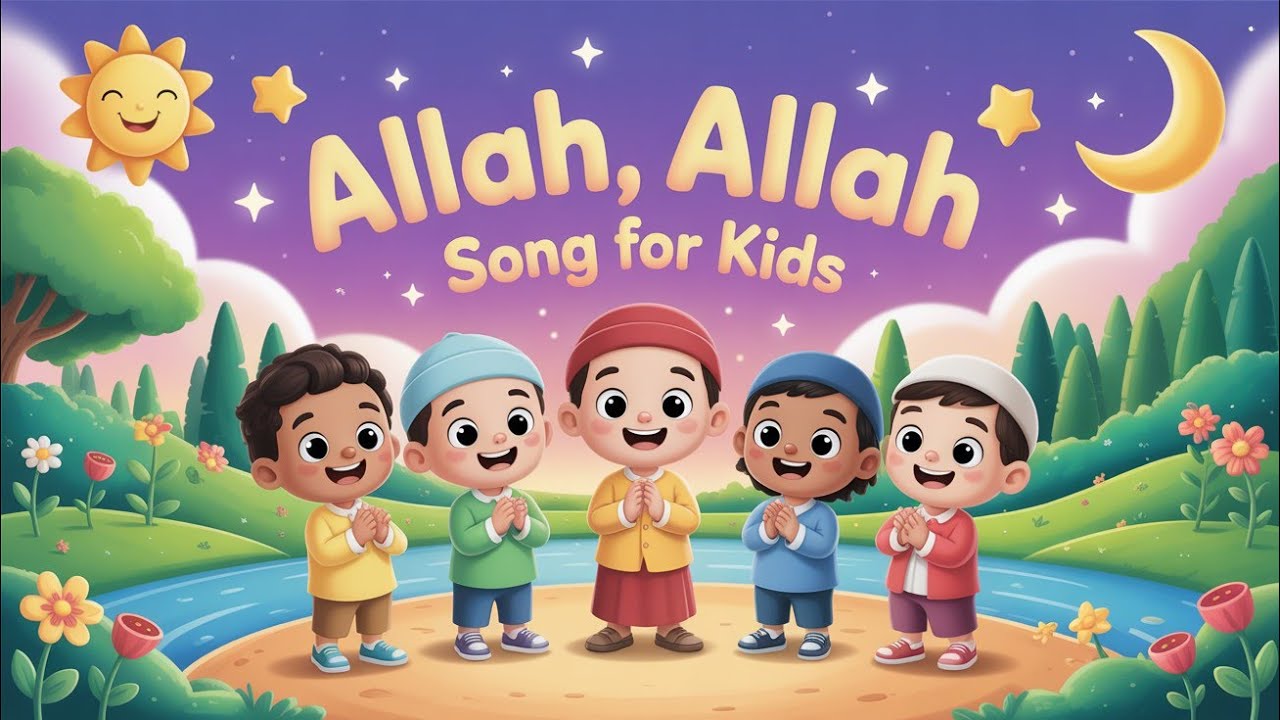 Allah Allah Song for Kids | Islamic Nursery Rhyme with Lyrics ...