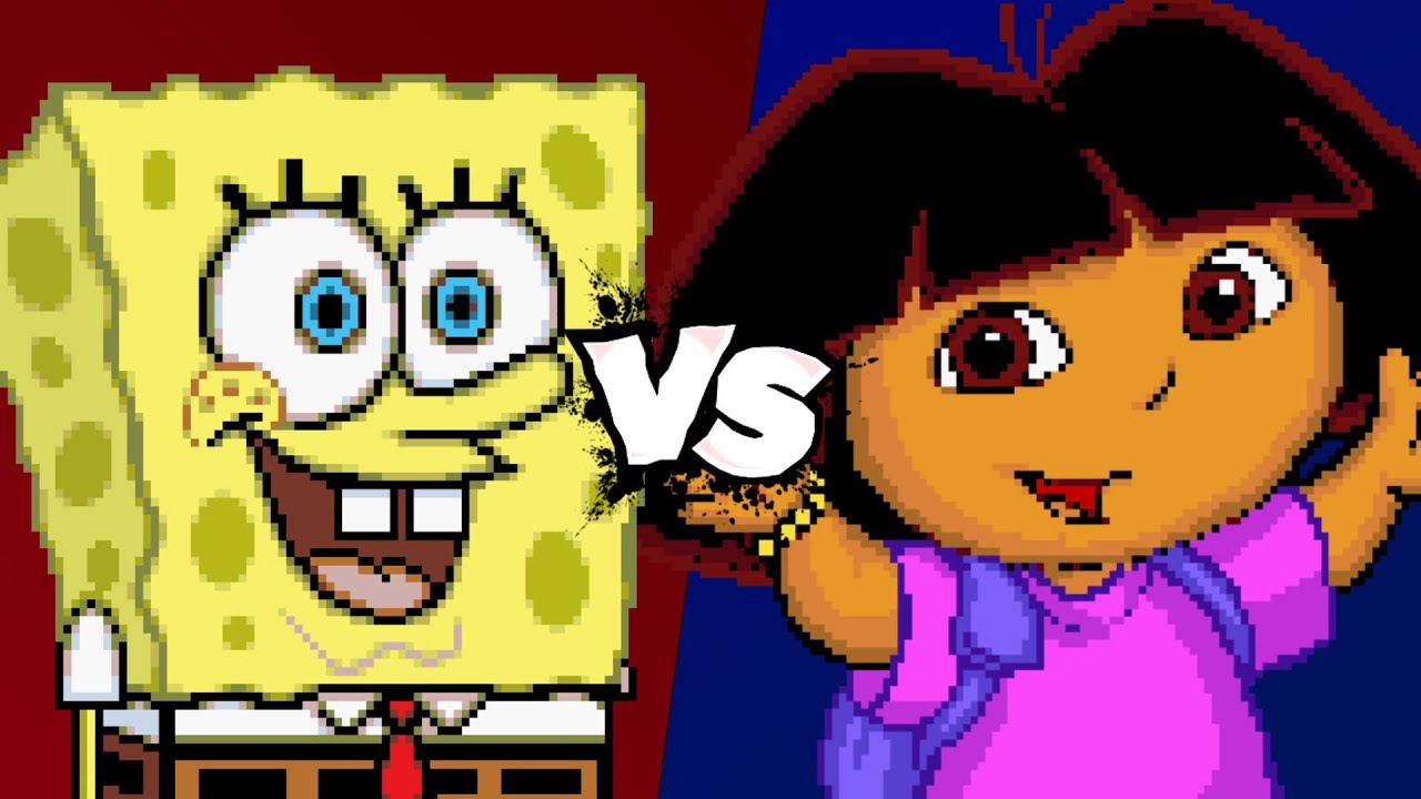 Cluiche Spongebob Vs Dora Dora VS Spongebob Dora VDB #21 YouTube