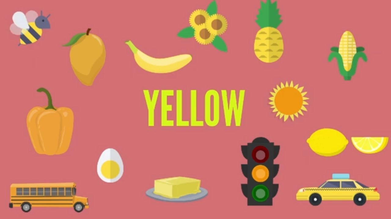 YELLOW colour 💛 I Learn Things that are yellow in color I Things that ...