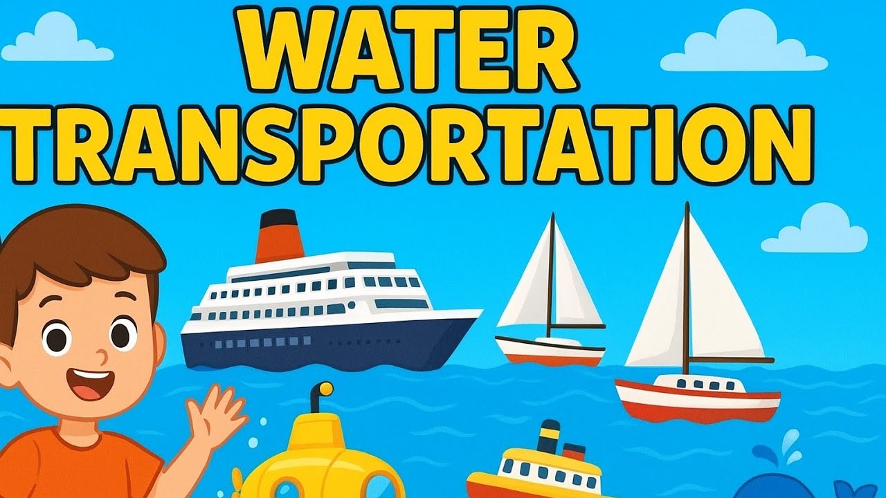 Water Transportation for Kids | Fun Learning with Boats & Ships! - YouTube