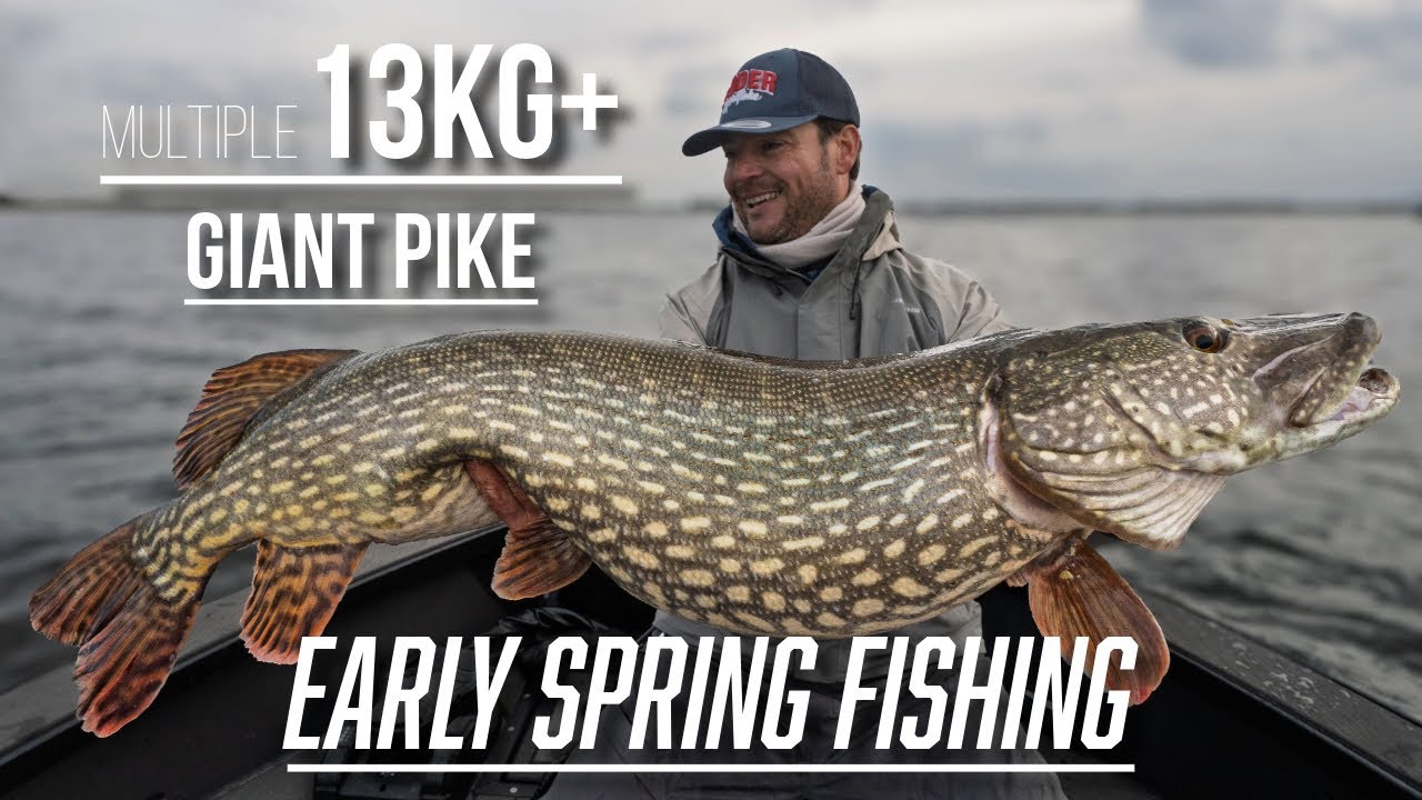 Member Video: Fishing for Early Spring Giants - Multiple 10KG Pike ...