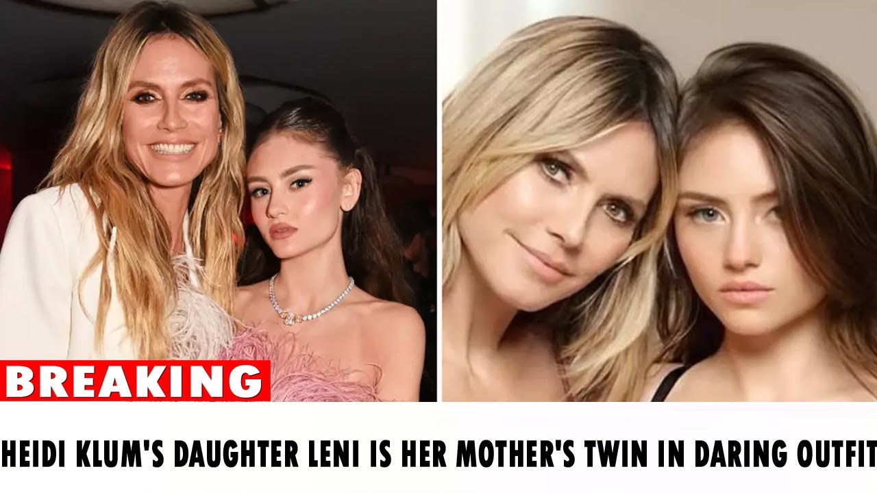 Heidi Klum's daughter Leni is her mother's twin in - YouTube