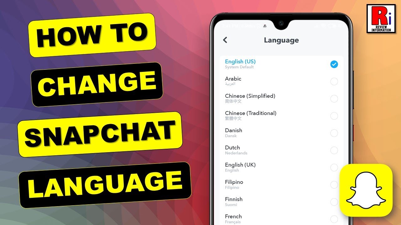 How To Change Language In Snapchat *New Settings* - YouTube