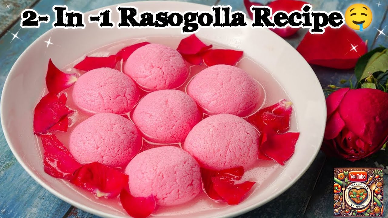 কলকাতার ফেমাস টু ইন ওয়ান রসগোল্লা রেসিপি।।2 in 1 Rasgulla Recipe ...