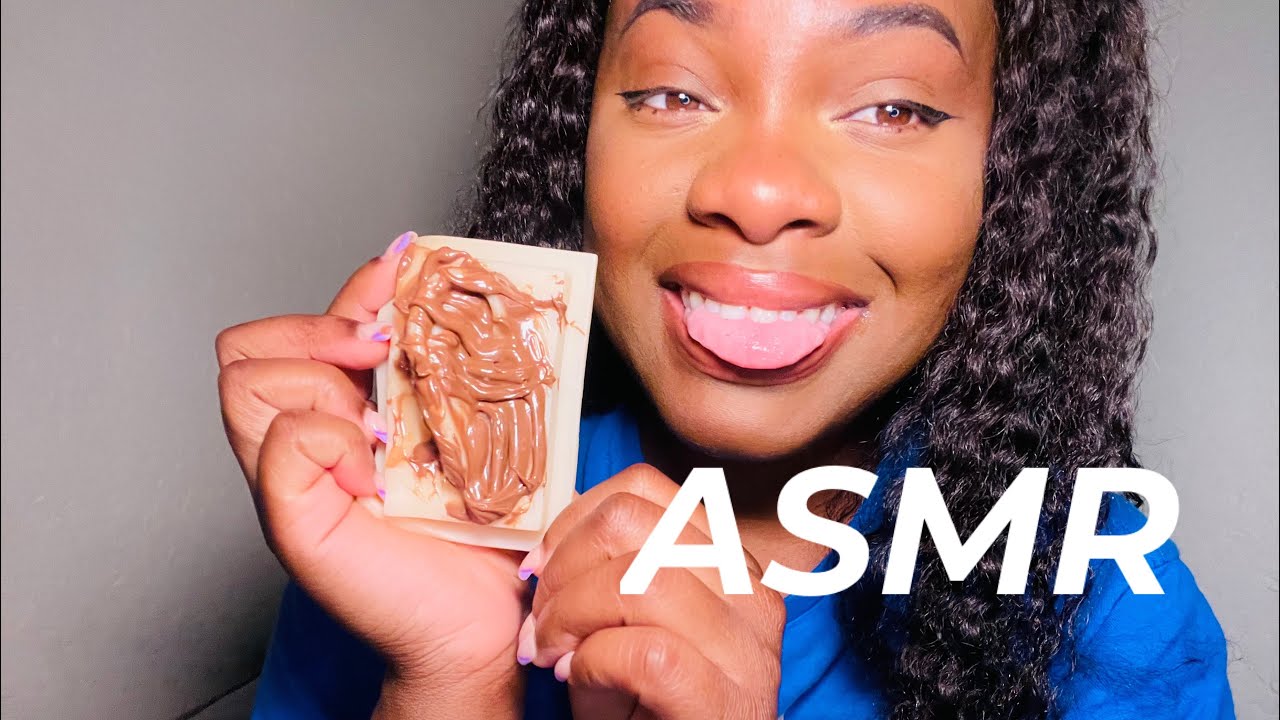 ASMR Ear Eating Nutella Chocolate w/ Mouth sounds!! - YouTube