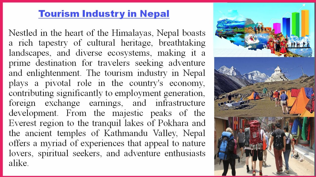 Tourism Industry in Nepal essay in English #nepal #tourism - YouTube