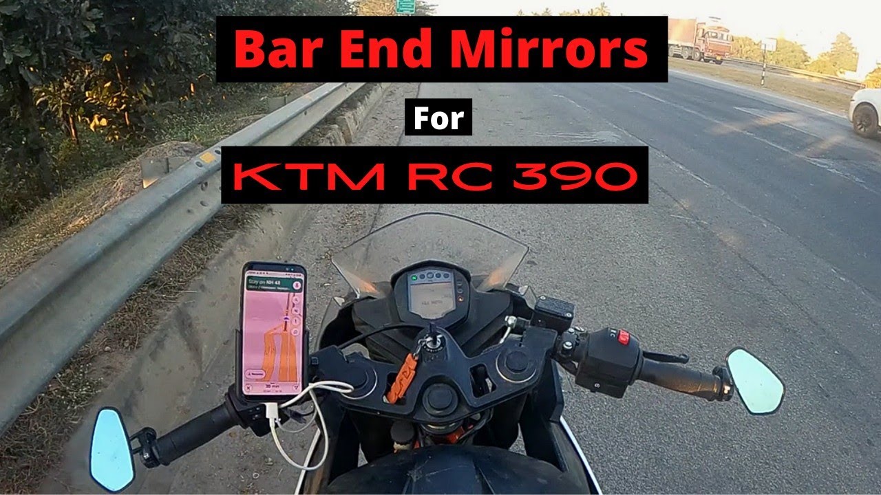 Best bar end mirrors for ktm rc 390 | best mirror modification for ktm ...