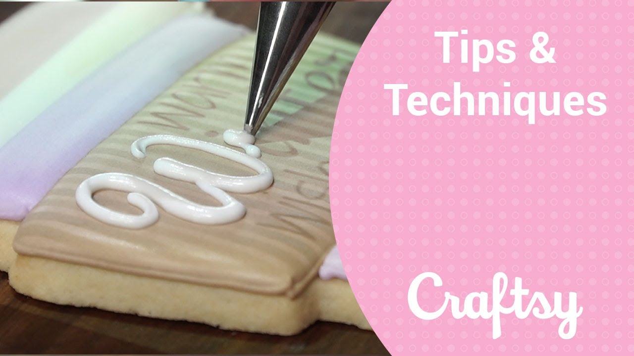 How to Use a Cookie Projector for Piping Letters - YouTube