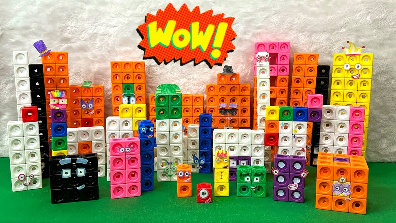 Meet My Numberblocks One Through Thirty! Mathlink Cubes! - YouTube
